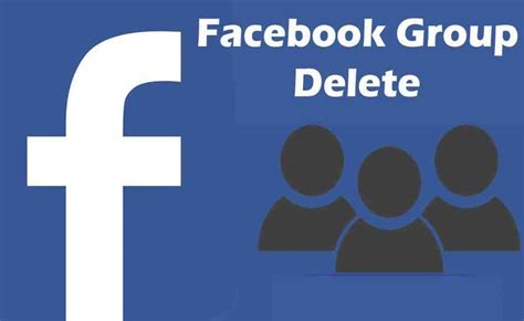 the facebook group delete logo