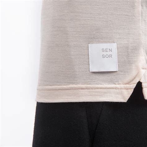 Sensor Merino Lite Men Tee Ss Mottled Beige Sensor Activewear Functional Sports Apparel