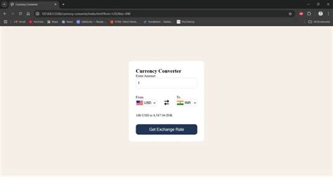 🌟currency Converter Web Application🌟 I Recently Built A Currency