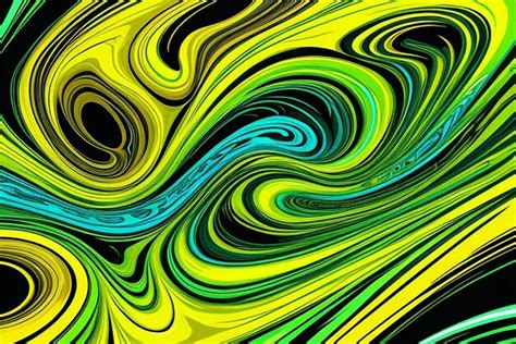 Premium Ai Image Light Green Yellow Vector Texture With Wry Lines Abstract Illustration With