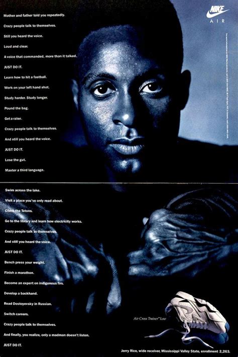 Jerry Rice In 2025 Nike Ad Print Ads Just Do It