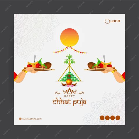 Premium Vector Vector Illustration Of Happy Chhath Puja Social Media