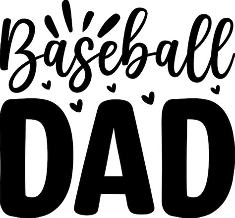 Premium Vector Baseball Dad
