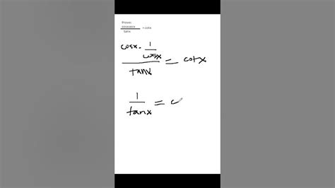 Trig Simplification 1 Youtube