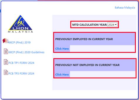 How To Cross Check End Month And Bonus Pcb At Lhdn E Calculator
