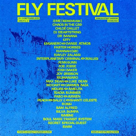 Fly Festival 2025 At Ross Band Stand Princes Street Gardens Edinburgh