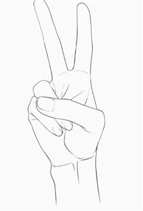 Peace Sign Pose Drawing Reference Drawing Tips Guide
