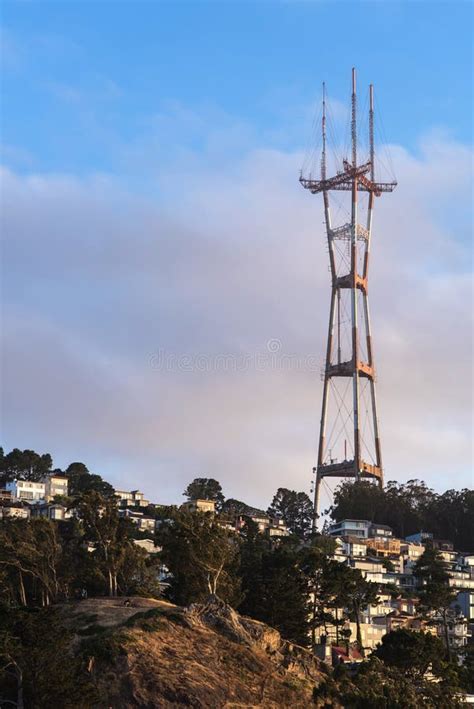 Sutro Tower A Night Shot Stock Image Image Of Seismic 10132453