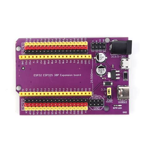 Esp32 38 Pin Expansion Board Type C Esp32 Expansion Board Purple Rees52