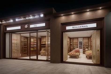 Premium Photo Mannat Ganral Store Logi Photo 3d Renderv02