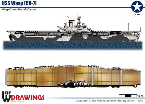 Aircraft Carrier Uss Wasp Cv7