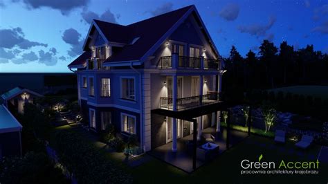 Classic Style House Elevation With Molding Projekt Elewacji W Stylu Klasycznym Ze SztukateriĄ