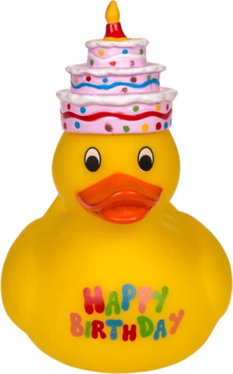 Badeend Happy Birthday 10cmh In Mooie Geschenkverpakking Bol