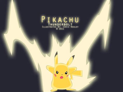 Pikachu Thunderbolt By Chrishealey On Deviantart