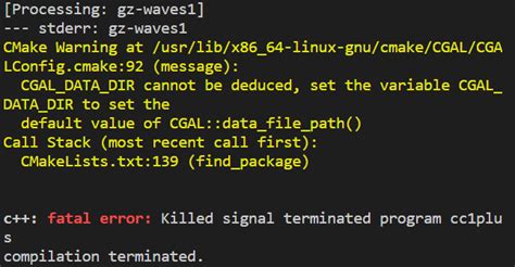 Not Able To Build Due To Cgal Error · Issue 132 · Srmainwaringasvwavesim · Github