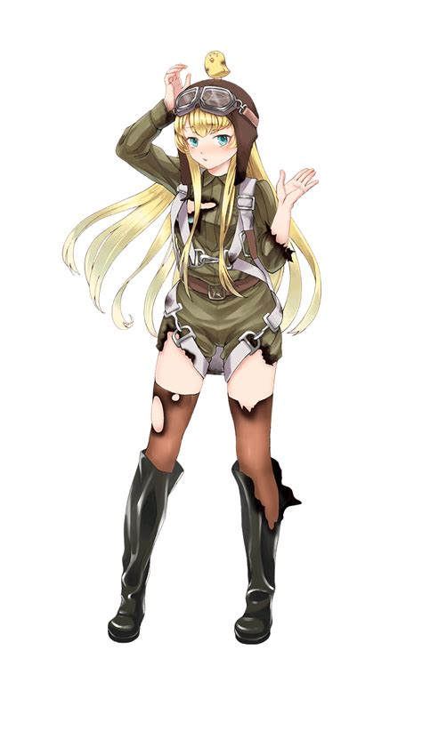 Safebooru 1girl Aviator Cap Bird Black Boots Blonde Hair Blue Eyes