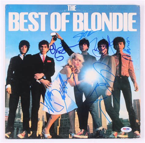 Blondie The Best Of Blondie Vinyl Record Album Cover Signed By 6
