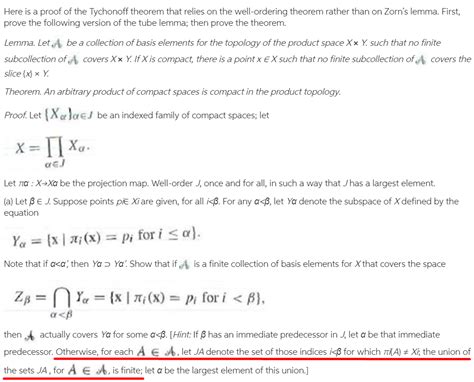 General Topology Munkres Section 37 Exercise 5 1 Tychonoff Theorem Alternate Proof