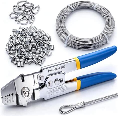 Comprar Iwiss Herramienta De Engarzado De Cuerda De Alambre Para Mangas Ovaladas De Aluminio