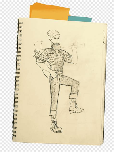 Man Pad Pencil Clipart