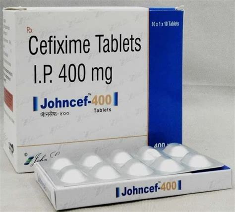 400mg Johncef Cefixime Tablet Packaging Size 10 10 Tablets At ₹ 400 Strip In Nagpur