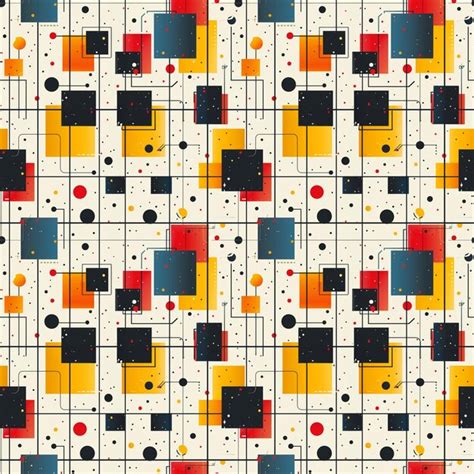 Premium Photo Seamless Flat Vector Rectangular Geometric Pattern