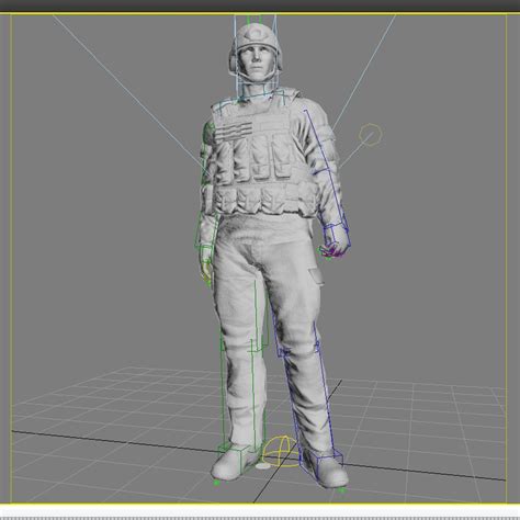 Soldat 3 Lod Ist Manipuliert 3d Modell 249 Max Fbx Free3d