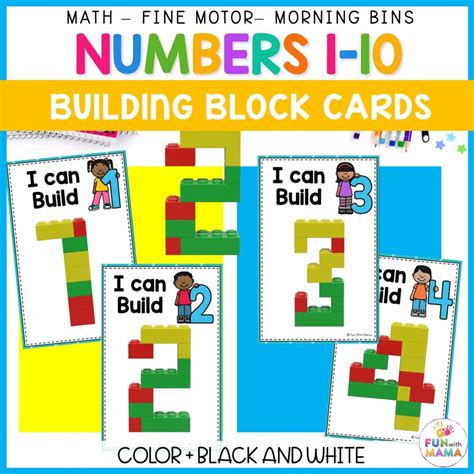 Number Building Block Cards