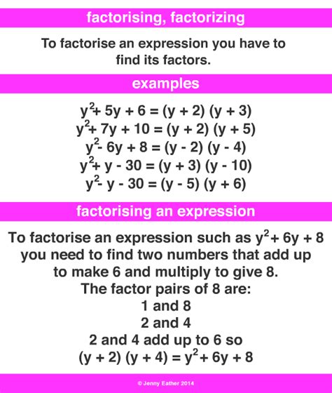 Maths Factorise Mean At Sarah Bugarin Blog