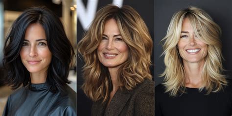 22 Stunning Medium Length Hairstyles For Women Over 40 Creativebooster