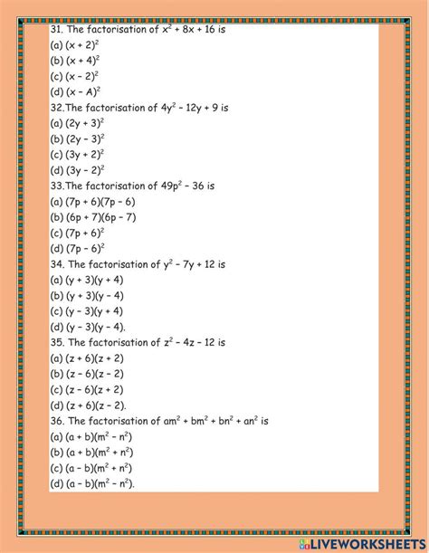 Cube Root Activity Live Worksheets