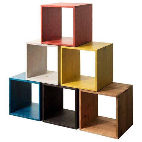 Modular Modern Solid Oakwood Cocktail Cubes With Bronze Details Price