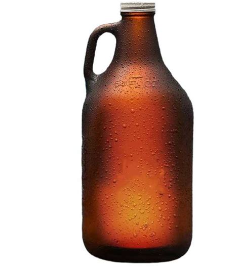 Home Brew 32oz 64oz 128oz 1 Gallon Amber Brown Beer Growler Jug With