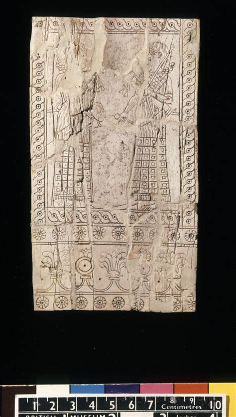 Quiver Panel Cultureperiodneo Assyrian Date730bc 710bc Ivory Panel