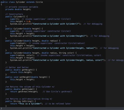 Solved Suppose I M Writing Code In A Method In The Cylinder Chegg