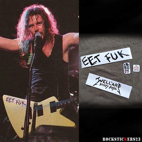 James Hetfield Guitar Stickers Esp Explorer Mx 220 Replica Eet Fuk