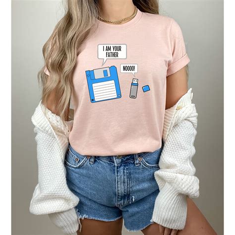 Floppy Disk Usb Father Unisex T Shirt It Info Tech System Analyst