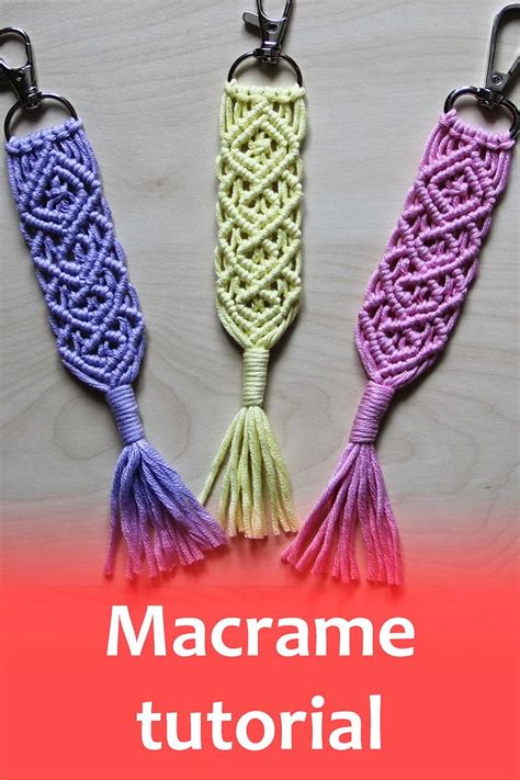 diy macrame keychain tutorial macramé llavero tutorial macrame
