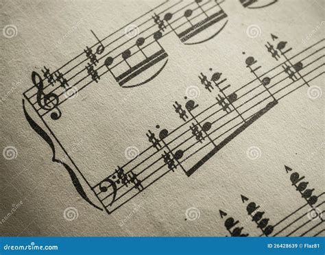 Vintage Classical Music Score Stock Image Image Of Opera Notation