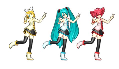 Mmd Newcomers Po Pi Po Miku Rin And Teto By Kedd P On Deviantart