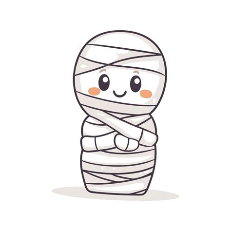 Cute Mummy Vector Design Halloween Clipart Premium Ai Generated Vector