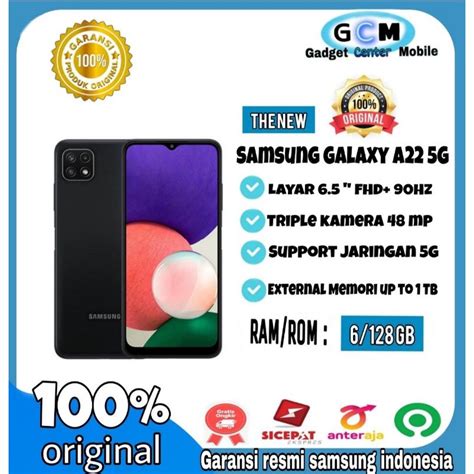 Jual Samsung Galaxy A22 Jaringan5G Ram 6 128Gb Garansi Resmi Samsung Indonesia 100 Original