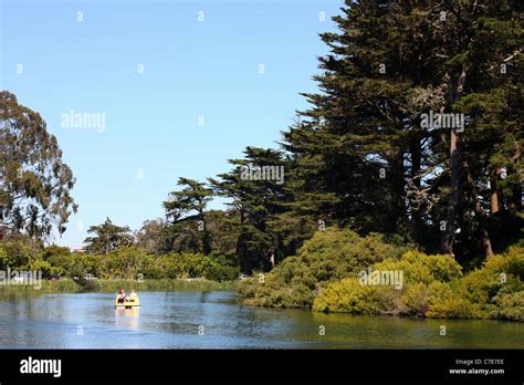 Stow Lake Golden Gate Park San Francisco California U S A Stock