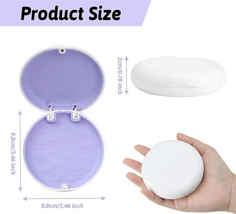 Orthodontics Denture Box Round Retainer Multifunctional Denture Case