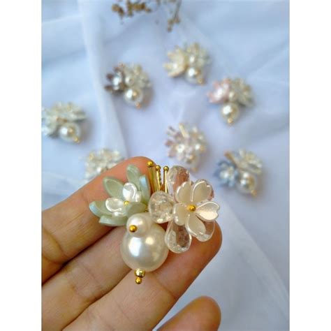 Jual Bros Bunga Imutbros Hijabbros Kerah Harga Untuk 1pcs Bros Shopee Indonesia