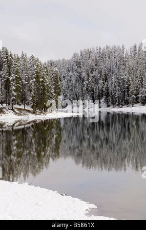 Yellowstone Lake And Yellowstone River In Yellowstone National Park In