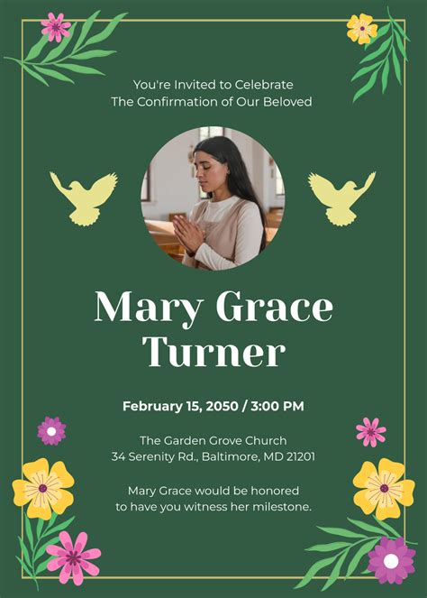 Lcms Lutheran Confirmation Invitations