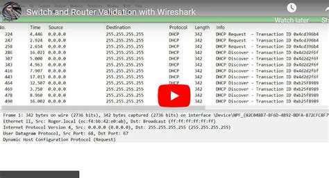 Switch And Router Validation With Wireshark I Get Involved In A Lot Of