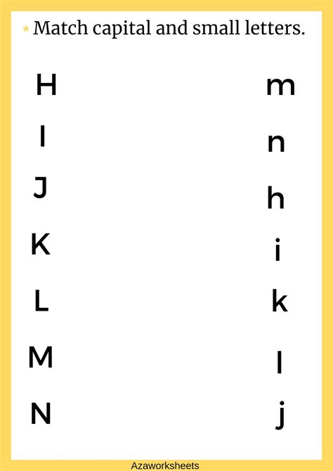 Match Capital Letters And Small Letters Artofit