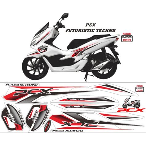 Jual Striping Variasi Honda Pcx Decal Honda Pcx Sticker Motor Variasi Pcx Shopee Indonesia
